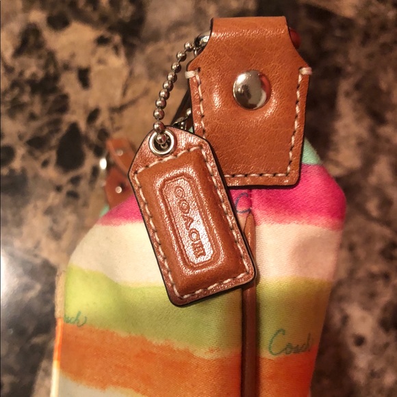 Coach | Bags | Coach Small Multicolor Striped Bag | Poshmark